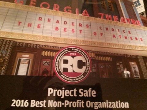 Project Safe named Best Non-Profit for 2016 – Project Safe
